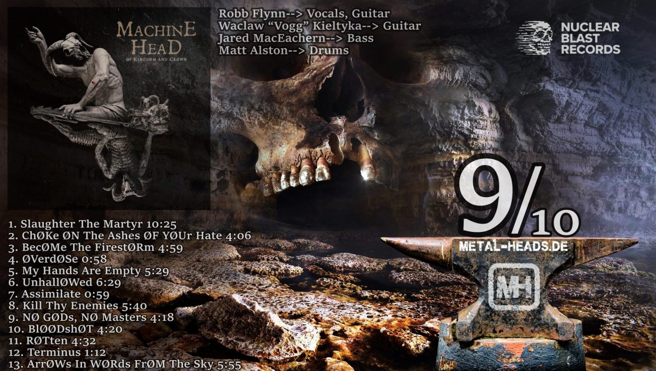 MACHINE HEAD – „ØF KINGDØM AND CRØWN“ Review – metal-heads.de