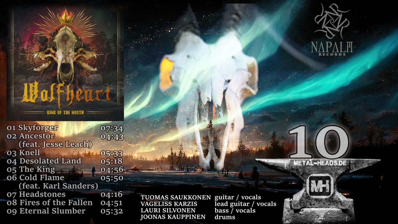 WOLFHEART – „King Of The North“ Review – metal-heads.de
