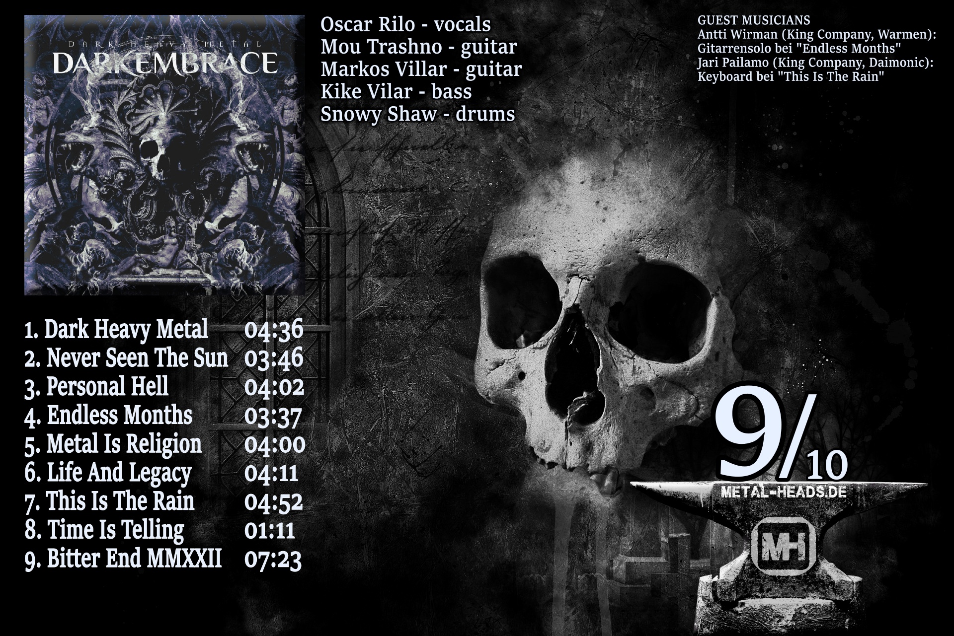 DARK EMBRACE-„Dark Heavy Metal“ Review – metal-heads.de