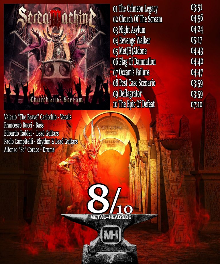 ScreaMachine-„Church Of The Scream“ Review – metal-heads.de